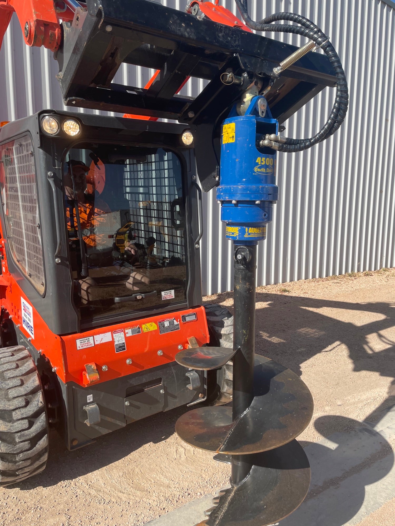 4500 Auger drive/ Earth drill attachment for Skid Steer or excavator F ...